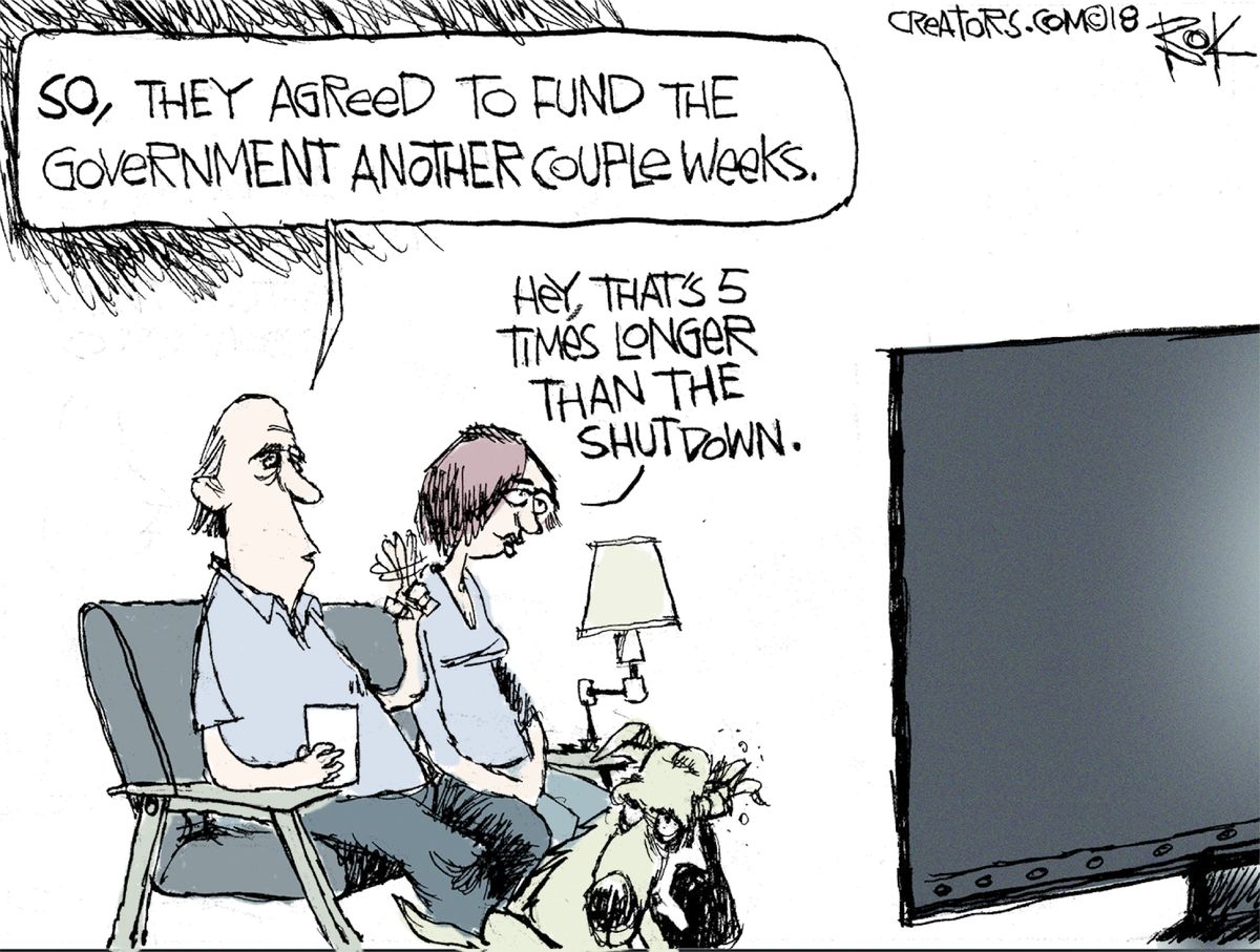 Political cartoon U.S. government shutdown deal | The Week