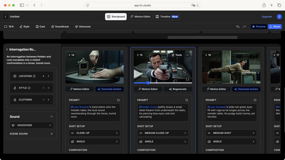 LTX Studio AI video production review | TechRadar