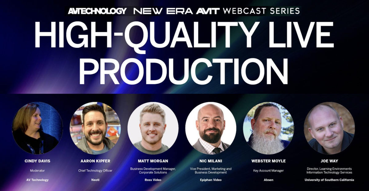High-Quality Live Production Webcast … from a Camper? | AVNetwork