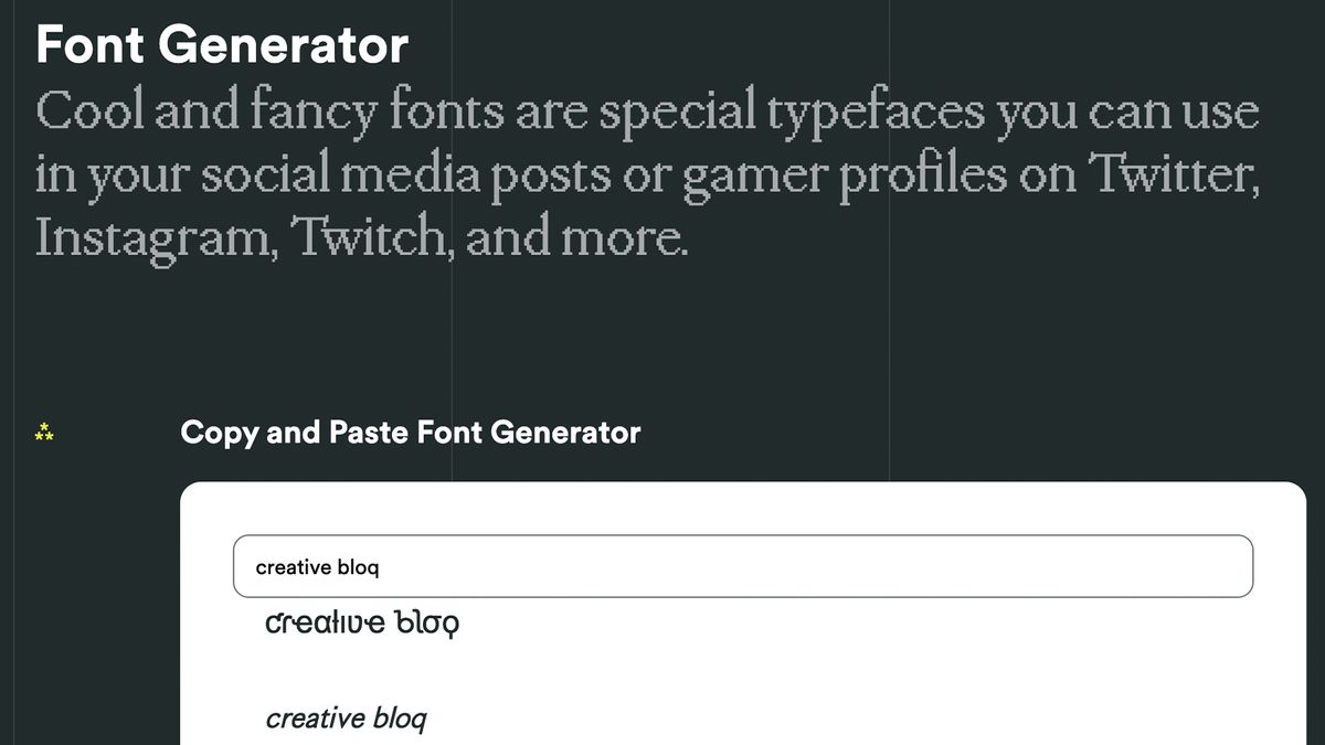 How to change the font in your Instagram bio | Creative Bloq
