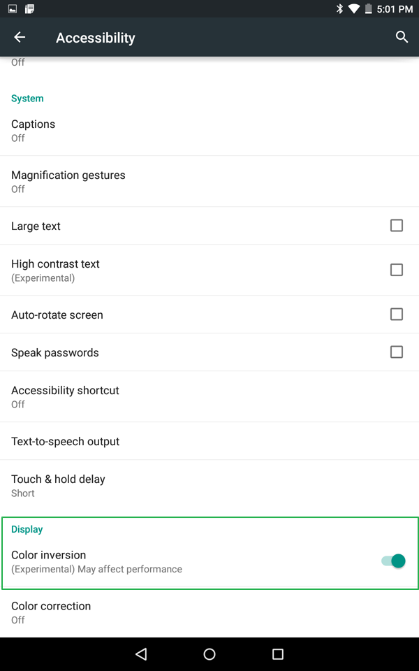 How To Turn On High Contrast Mode In Android 50 Toms Guide