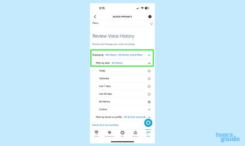 How to Clear Your Alexa History and Delete Recordings | Tom's Guide