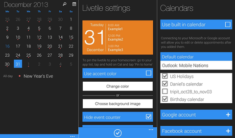 Minimalist calendar app Cal makes its debut on the Windows Phone 8 ...