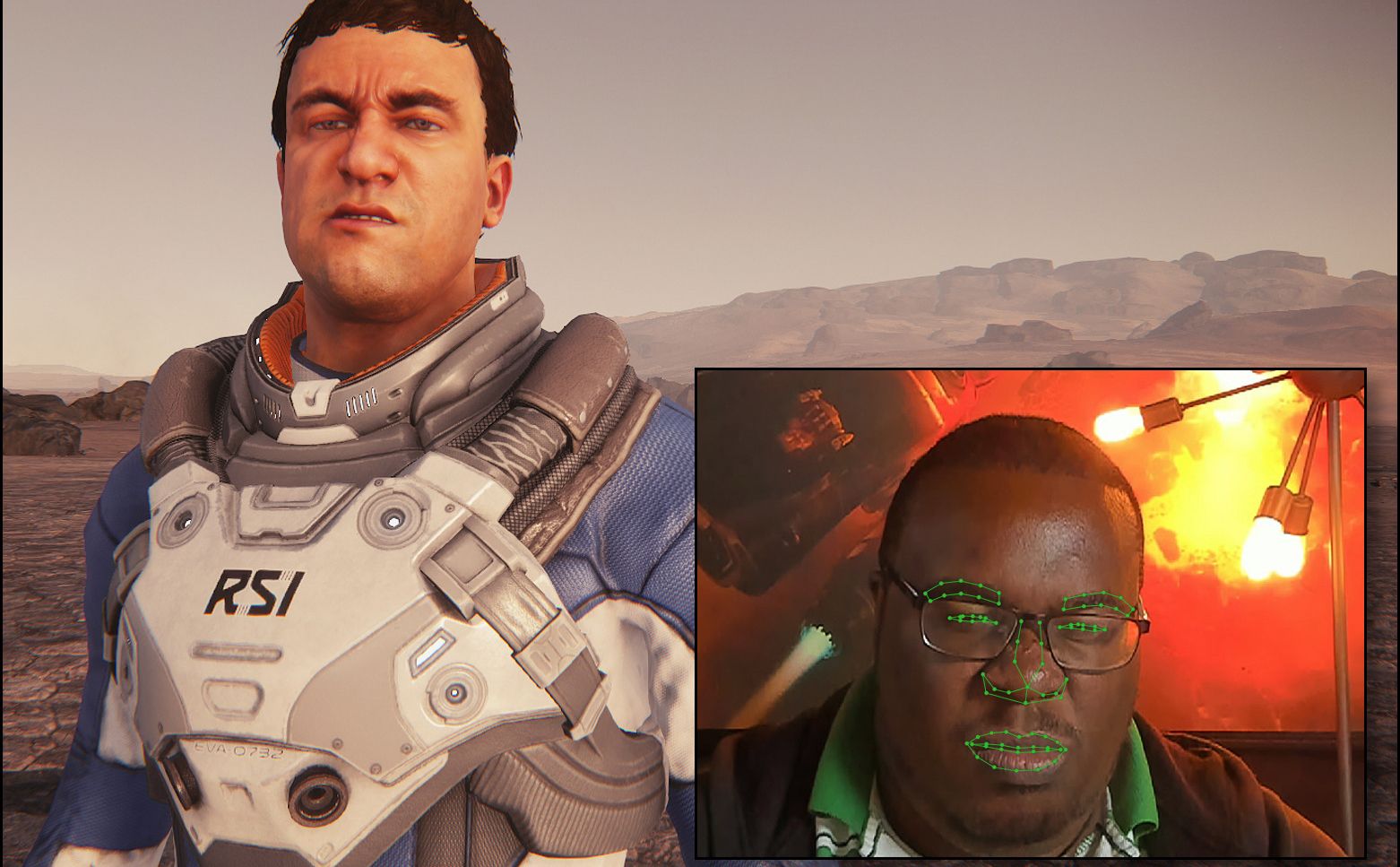 Star Citizen alpha 3.3 will use your webcam to map facial expressions ...