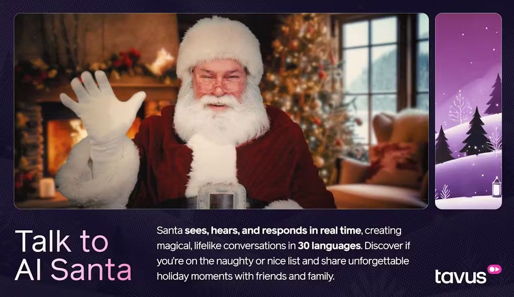 'Shockingly real' AI Santa is free to use, will put Mall Santas ...