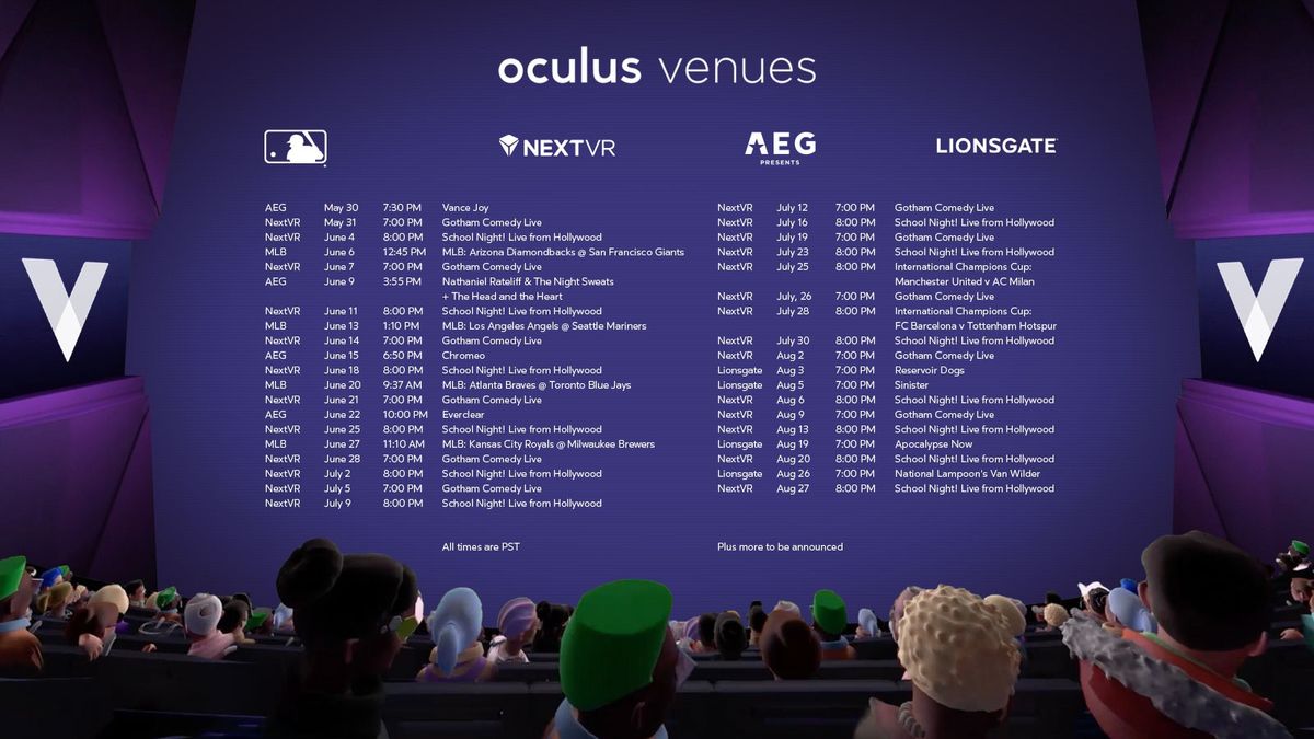 Oculus Go and Samsung Gear VR add Oculus Venues for live concert ...