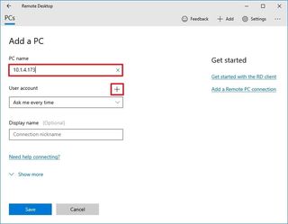 How to use Remote Desktop app to connect to a PC on Windows 10 ...