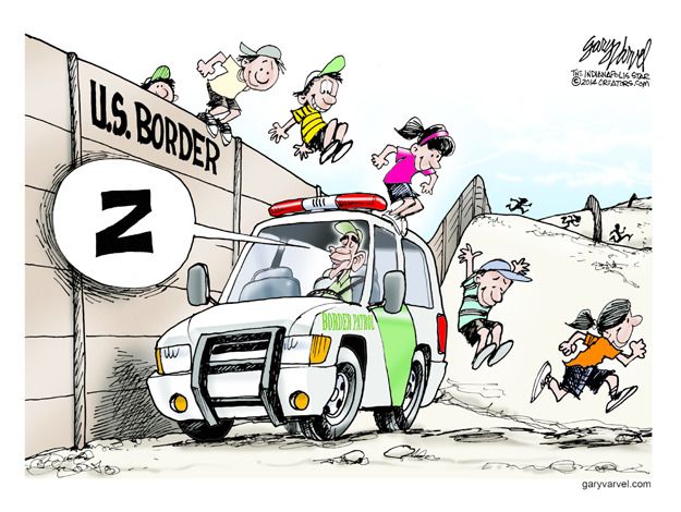 Editorial cartoon immigration border patrol | The Week