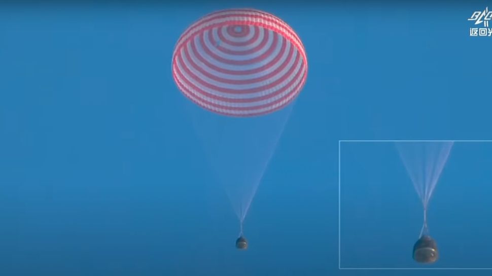 China's Shenzhou 16 astronauts landed with a ripped parachute | Space