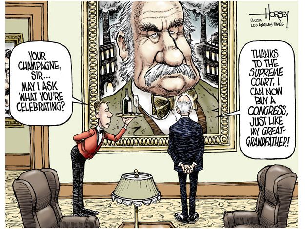 Political cartoon campaign financing | The Week