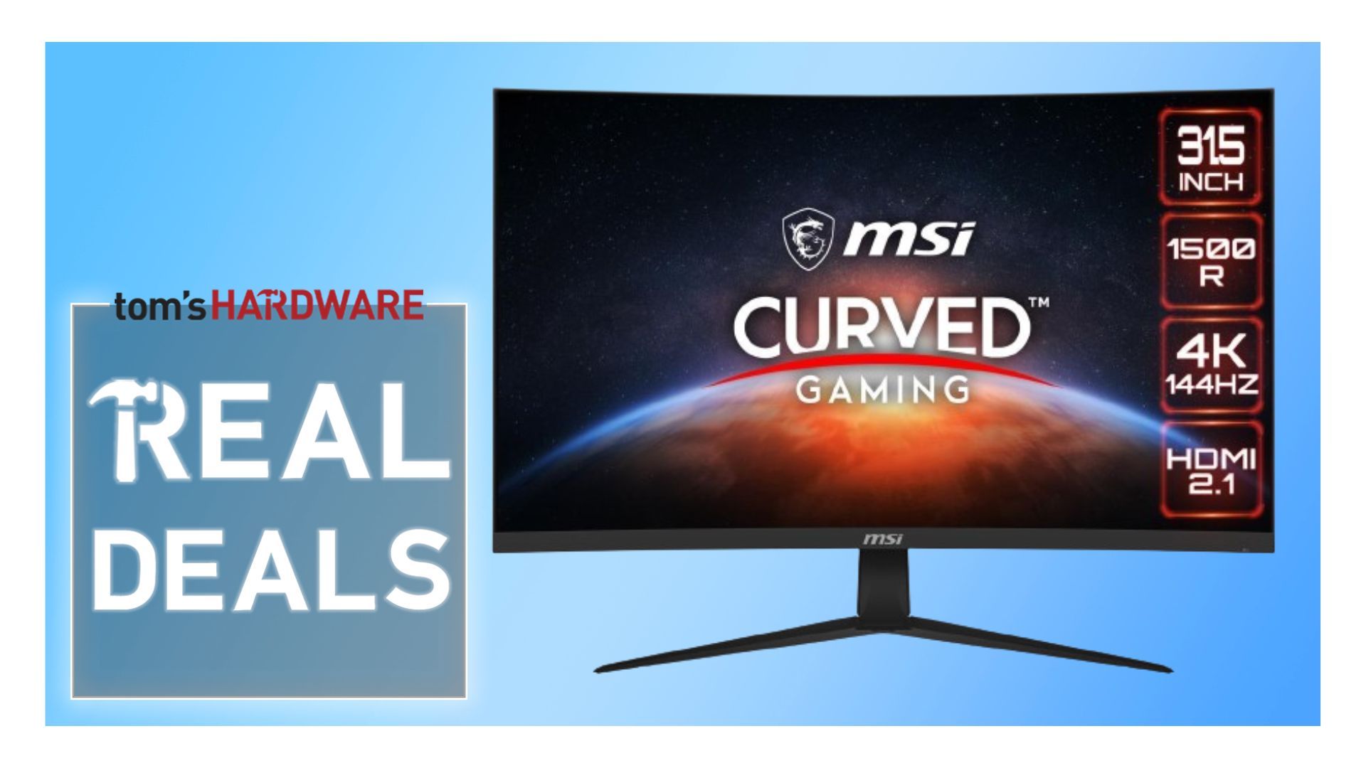 MSI's 4K, 144Hz curved gaming monitor drops to $399 | Tom's Hardware