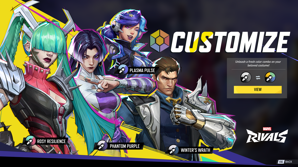 The next Marvel Rivals patch is adding costume color customization, but ...