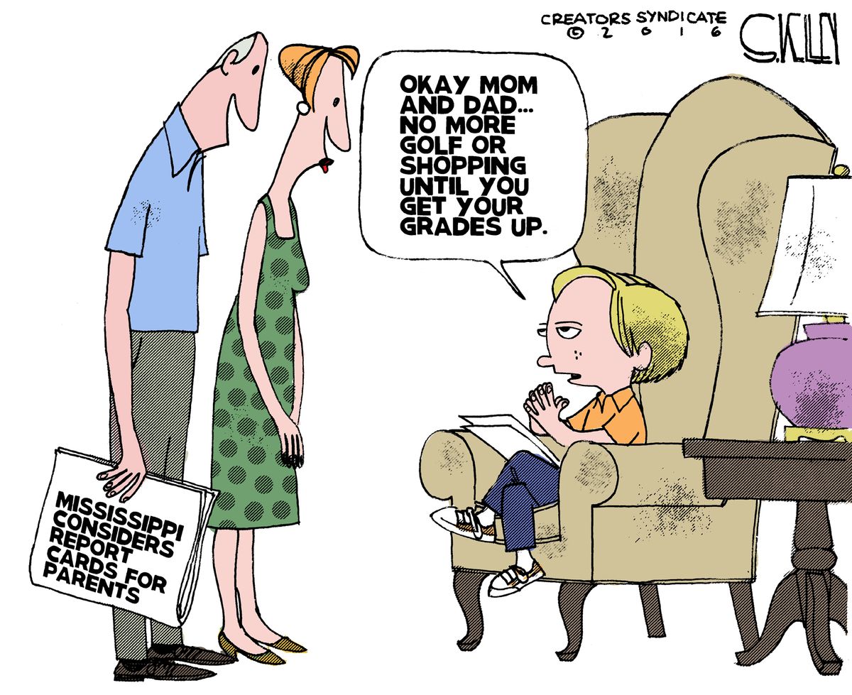 Editorial cartoon U.S. Parent report cards | The Week
