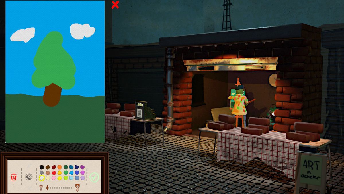 You can paint anything in this art game, so I painted 100 pictures of ...