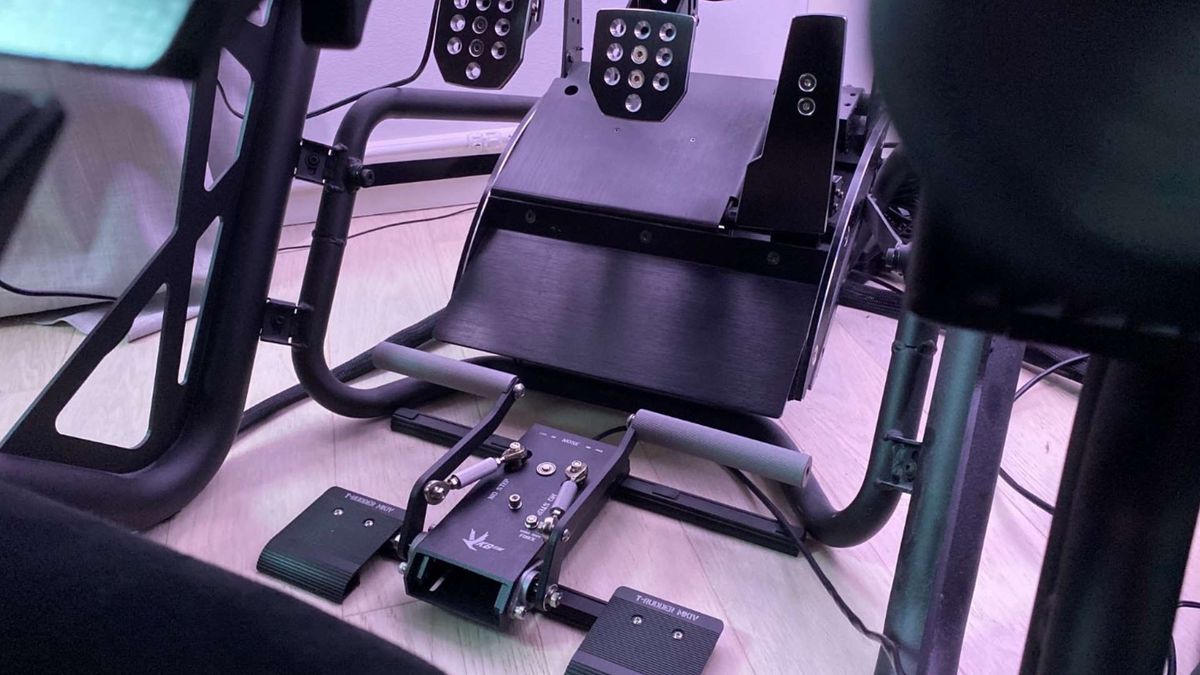 This gaming setup is the ultimate flight and racing sim battlestation ...