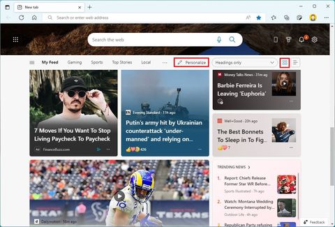 How to customize new tab page on the new Microsoft Edge | Windows Central