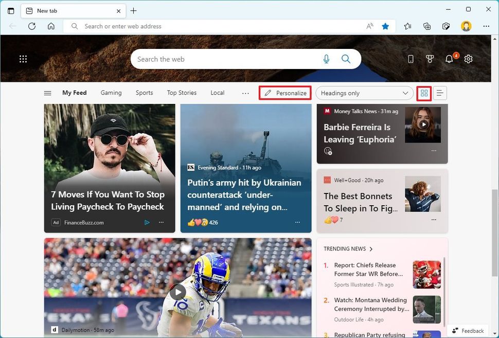 How to customize new tab page on the new Microsoft Edge | Windows Central
