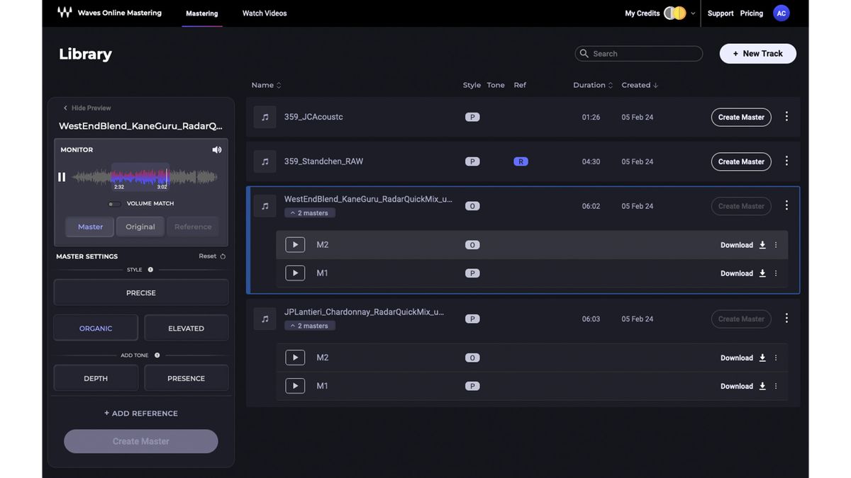 Waves Online Mastering review | MusicRadar