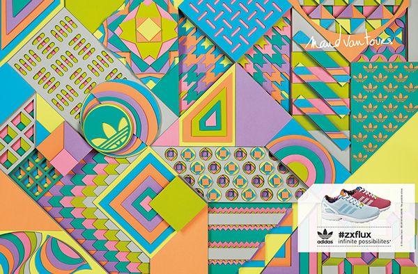 3D paper art puts Adidas in the spotlight | Creative Bloq