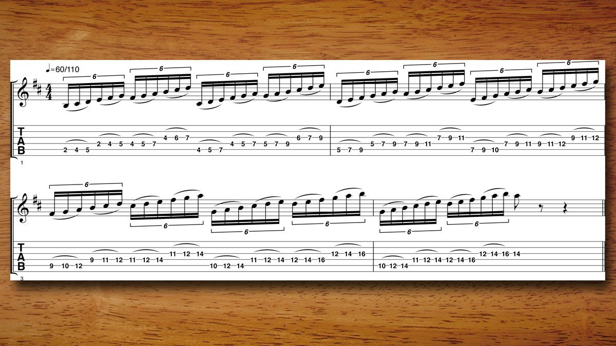 30-day guitar challenge, day 14: Learn three-note-per-string shapes ...