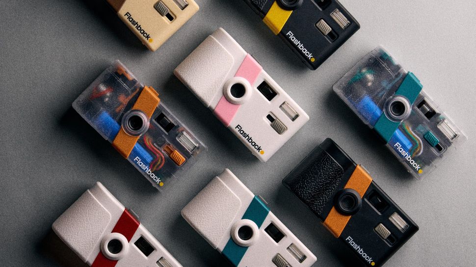 This compact camera looks like a disposable film cam, but the retro ...