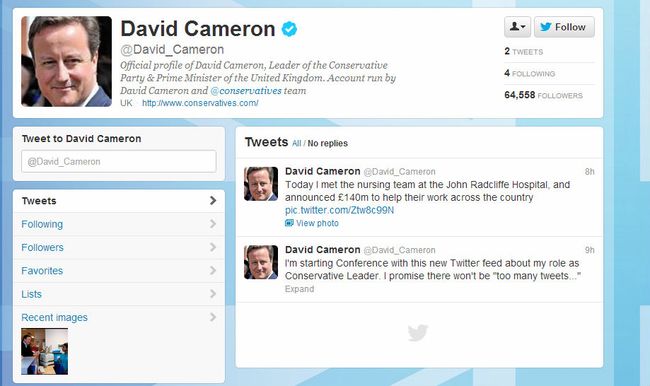 PM David Cameron joins Twitter | TechRadar