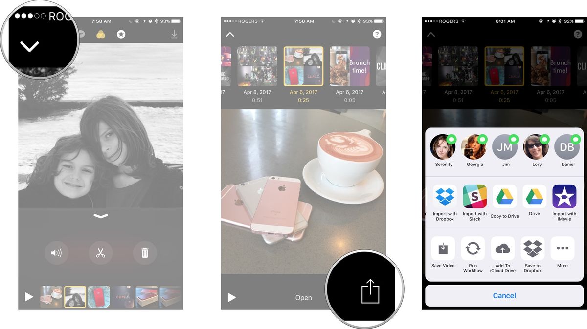 How to save and share videos from the Clips app | iMore