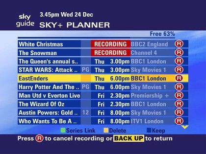 10 years of Sky+ - the EPGs | TechRadar