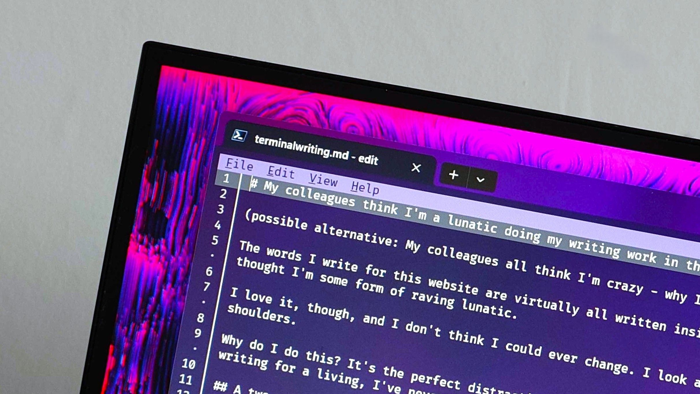 Why the terminal is my happy place for writing | Windows Central