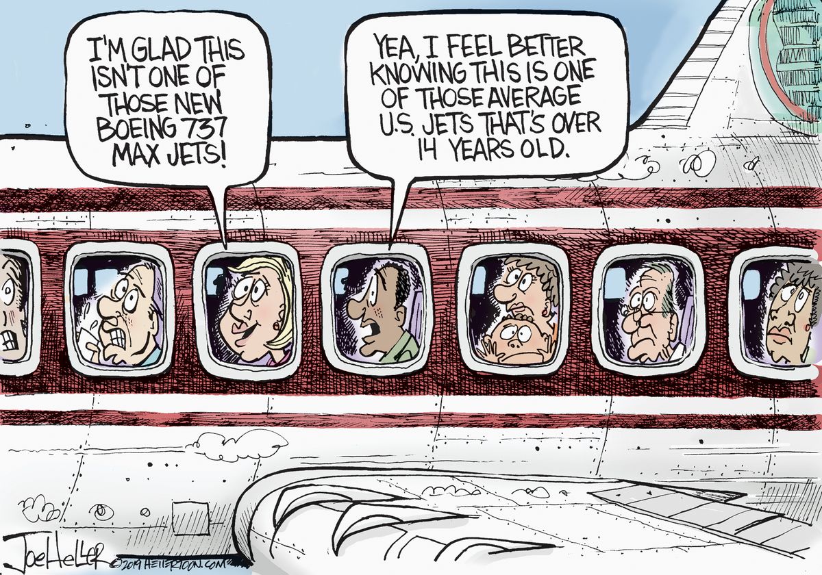 Editorial Cartoon U.S. Boeing 737 Max Jets Ethiopian crash | The Week