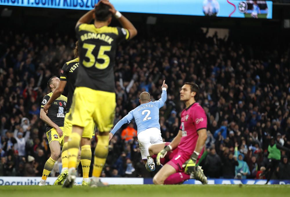 Late Walker winner sees Manchester City comeback against Southampton ...