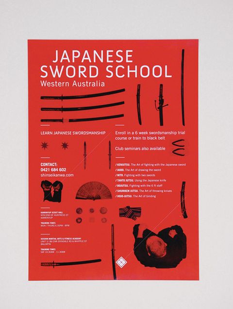 Branding for Japanese sword school is right on point | Creative Bloq