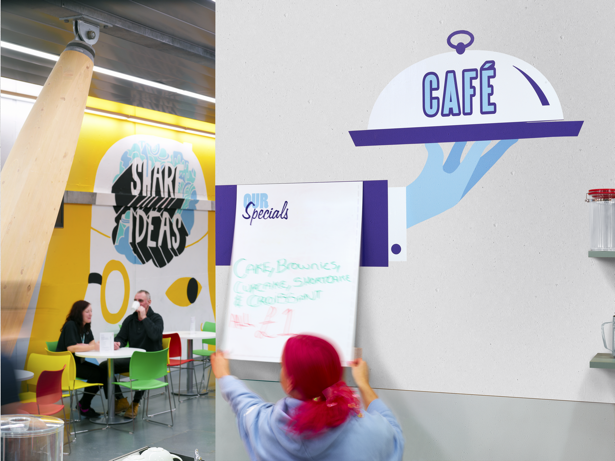 Alphabetical behind inspirational community centre branding | Creative Bloq