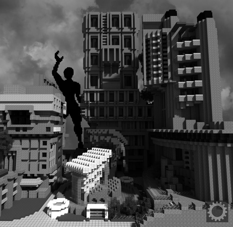 Minecraft initiative creates Brutalist builds | PC Gamer
