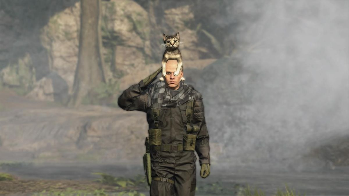 You can wear a cat as a hat in Metal Gear Online | PC Gamer