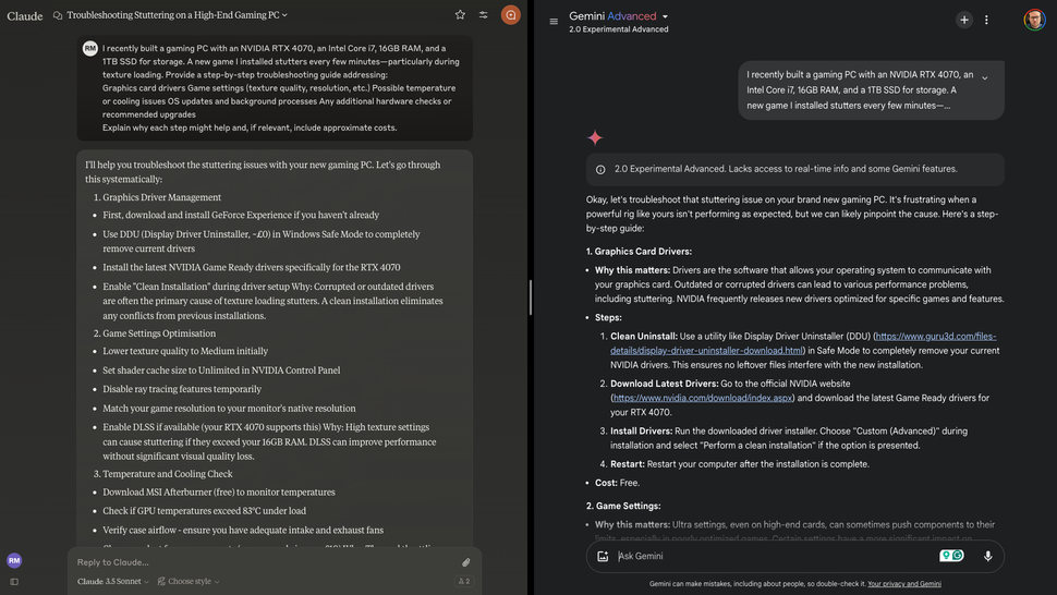 I tested Gemini vs Claude with 7 prompts to find the best AI chatbot ...