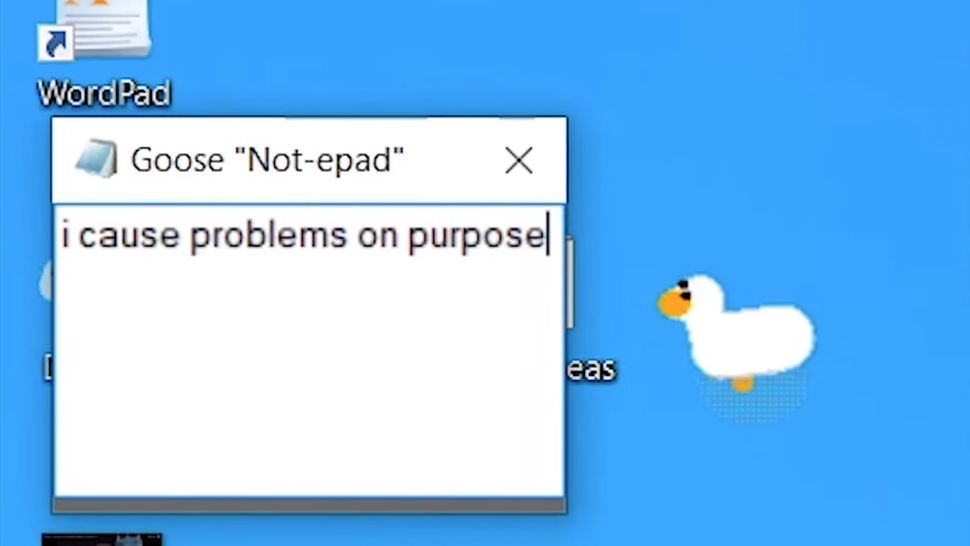The horrible goose can now live on your desktop and steal your cursor ...