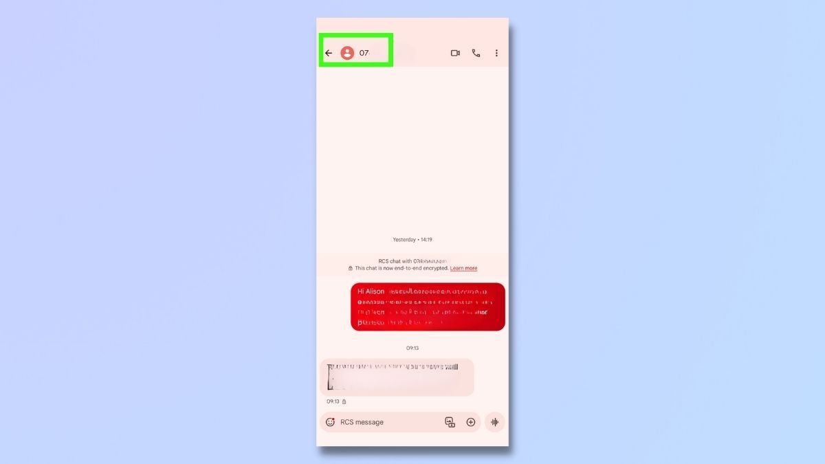 How to quickly create a new contact from messages on Android | TechRadar