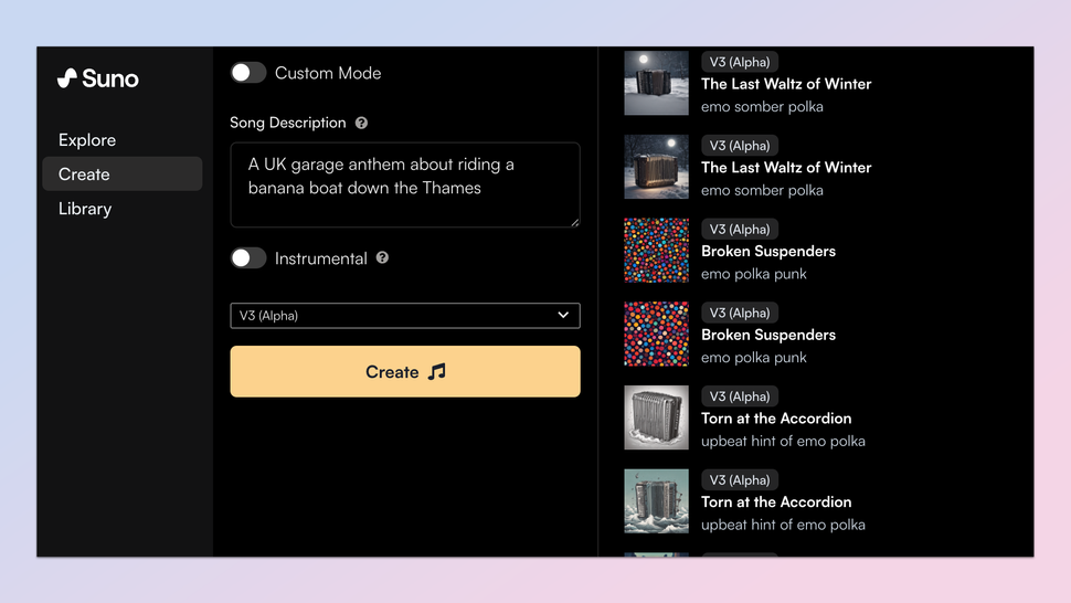 I tried AI music tool Suno — here's how it sounds | Tom's Guide