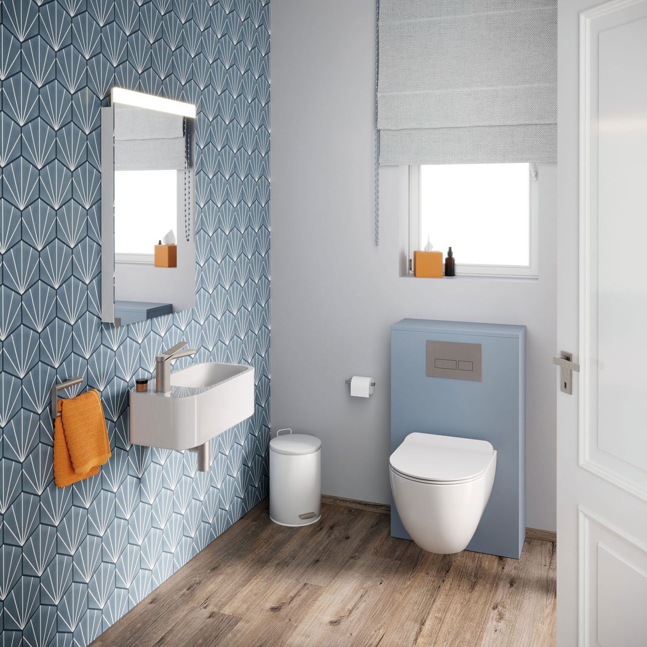 Cloakroom Tile Ideas: 10 ways to add style to a small space | Ideal Home