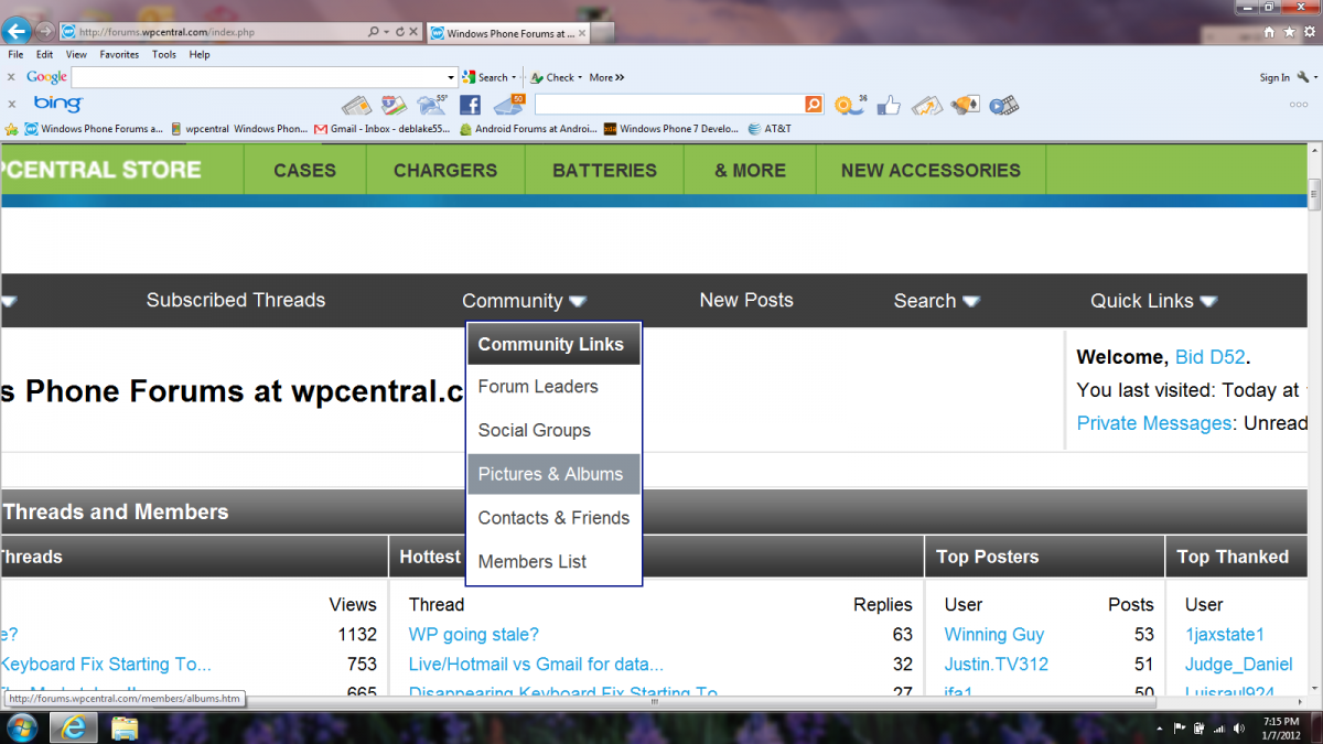 From the WPCentral Forums: How to use our new Pictures & Albums feature ...
