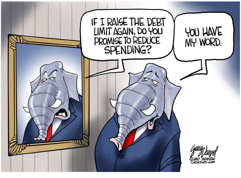 Political cartoon U.S. Republicans debt ceiling spending cuts | The Week