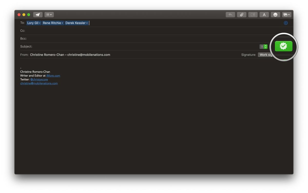 How to send an encrypted email in the Mail app on Mac | iMore