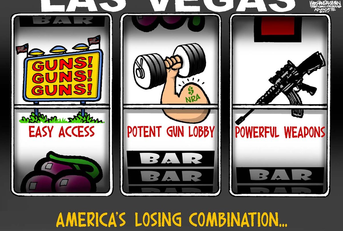 Political cartoon U.S. Las Vegas shooting NRA gun control | The Week