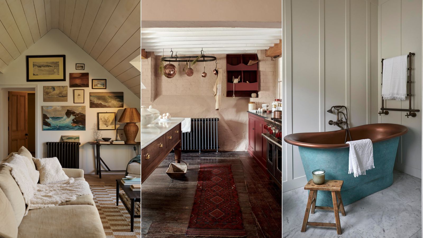 What colors work best with rustic decor?