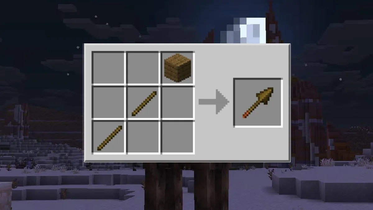 How to Craft and Use a Spear in Minecraft