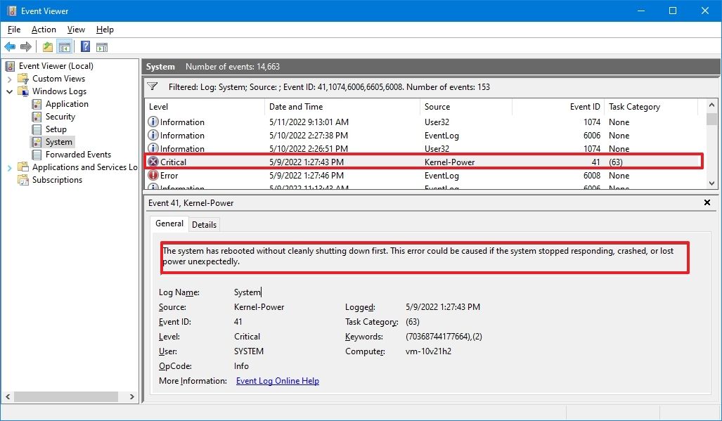 How to find out why your PC shut down for no reason on Windows 10 ...
