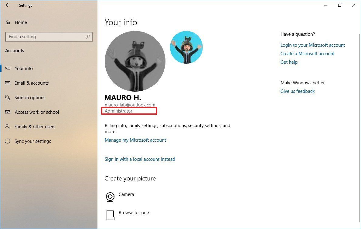 How to determine user account type on Windows 10 | Windows Central