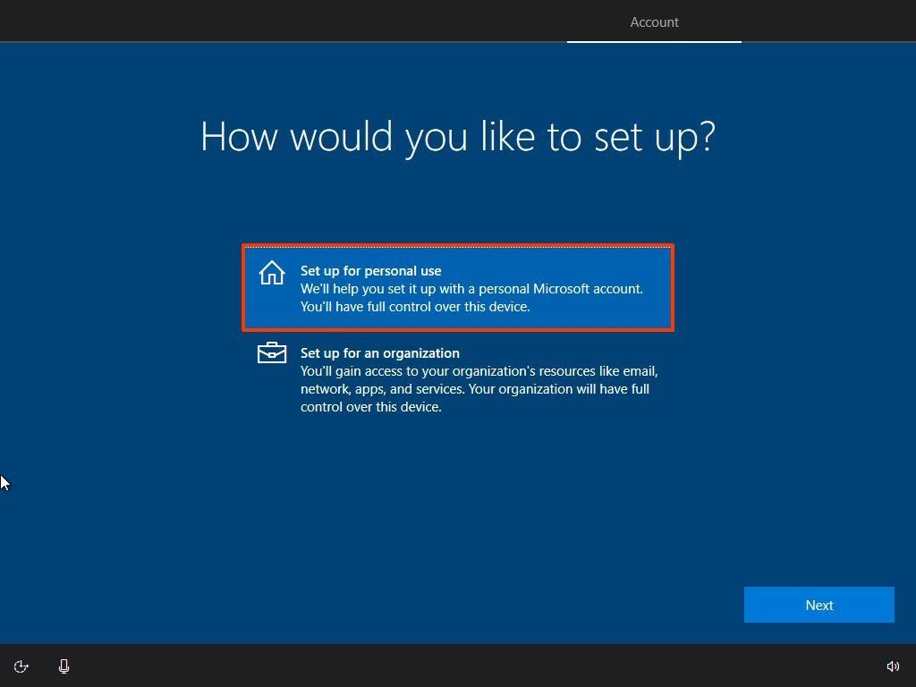 Set up Windows 10 with local account instead of Microsoft account | Windows Central