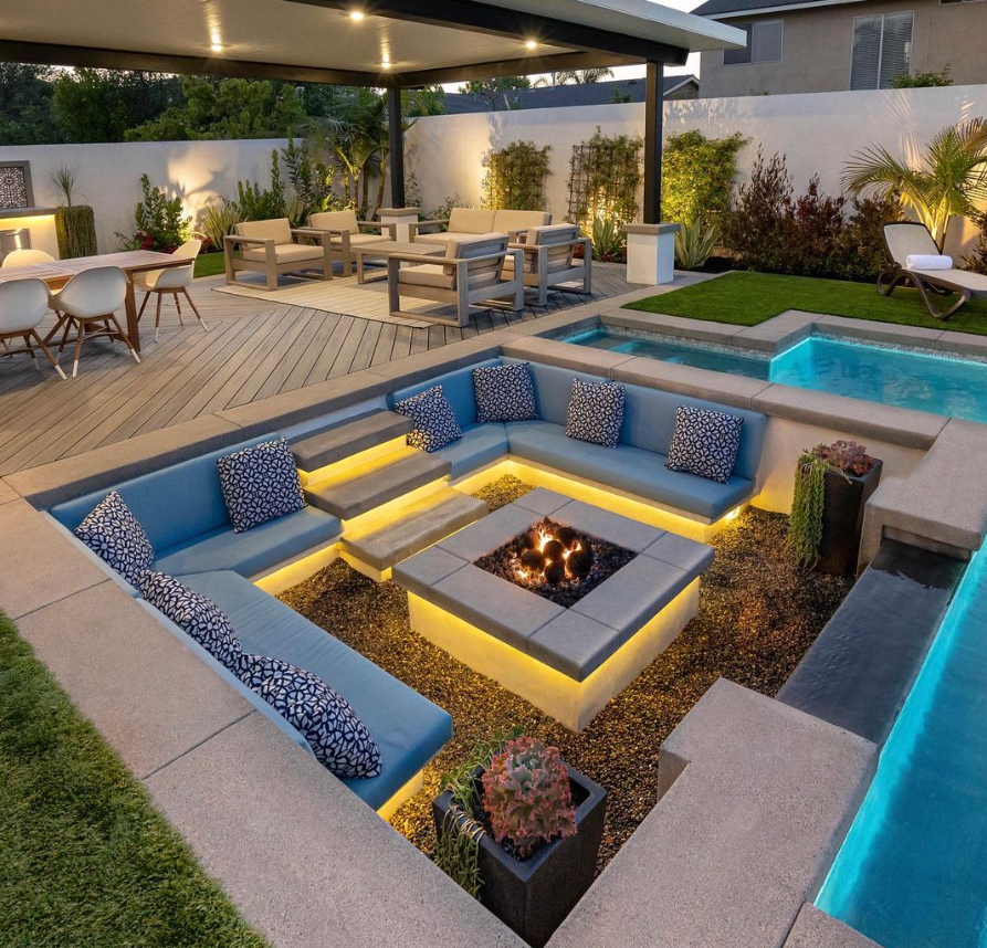 7 Sunken Firepit Ideas That Feel Cozy and Intimate | Livingetc
